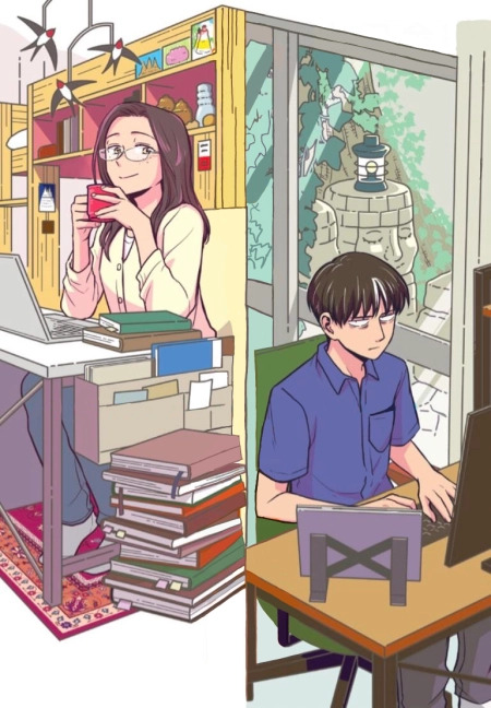 مانجا Telework Yotabanashi مترجمة